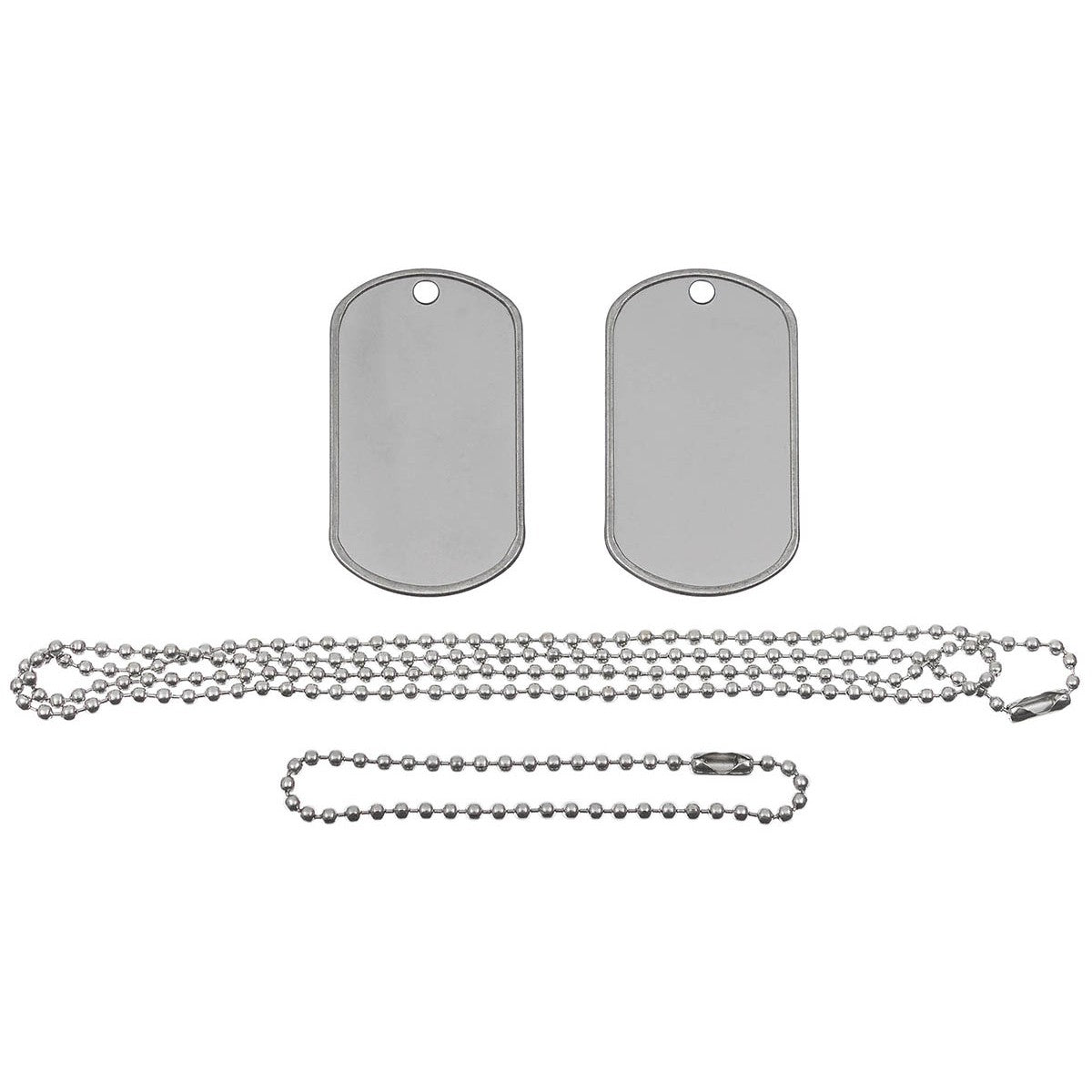 Dog Tags and Chain - Silver – Wedgetail Tactical