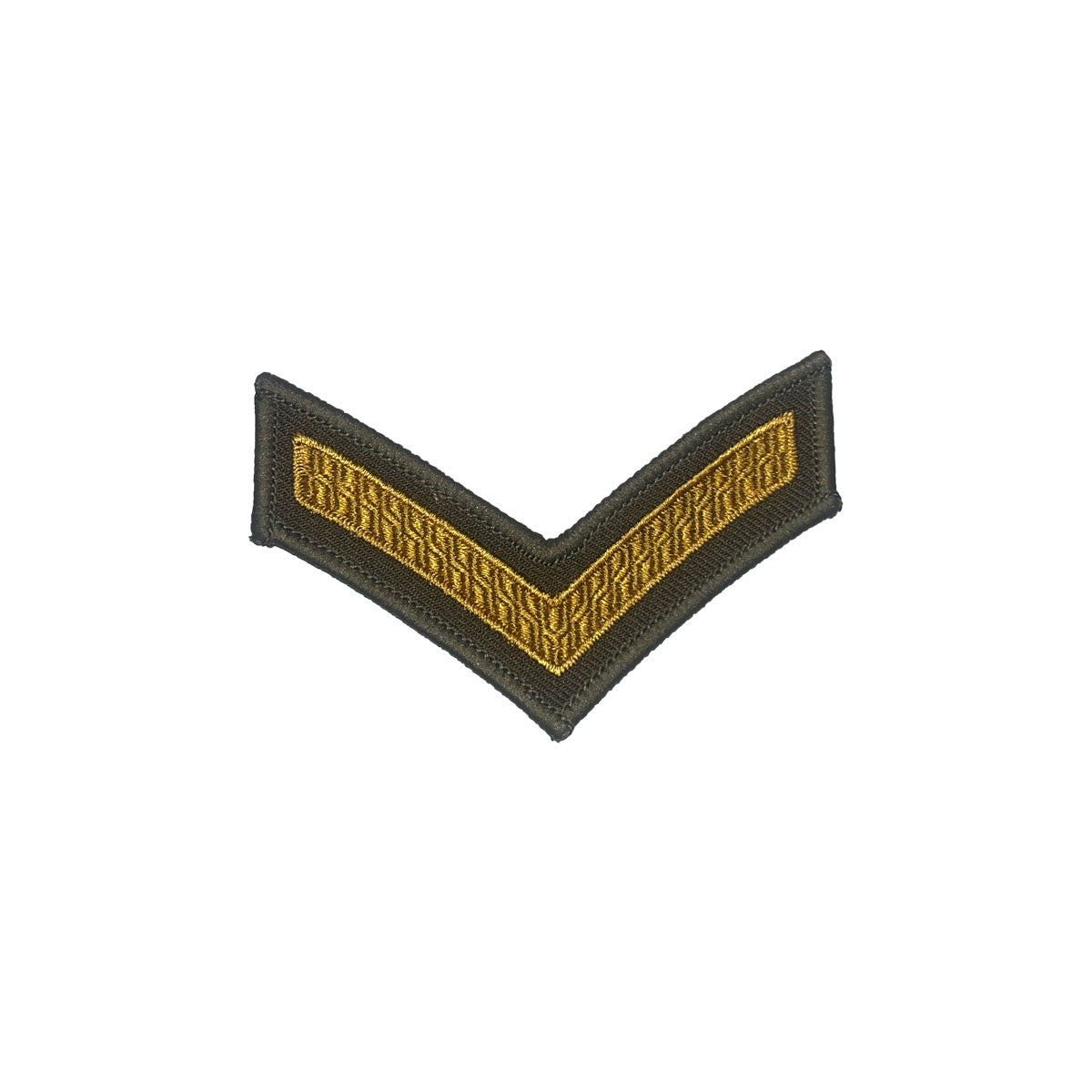 Army Chevron Rank Insignia 1 Stripe Gold on Khaki – Wedgetail Tactical