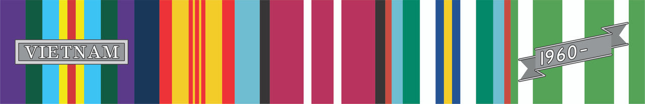 Vietnam Nashos Ribbons Bumper Sticker with Clasp – Wedgetail Tactical