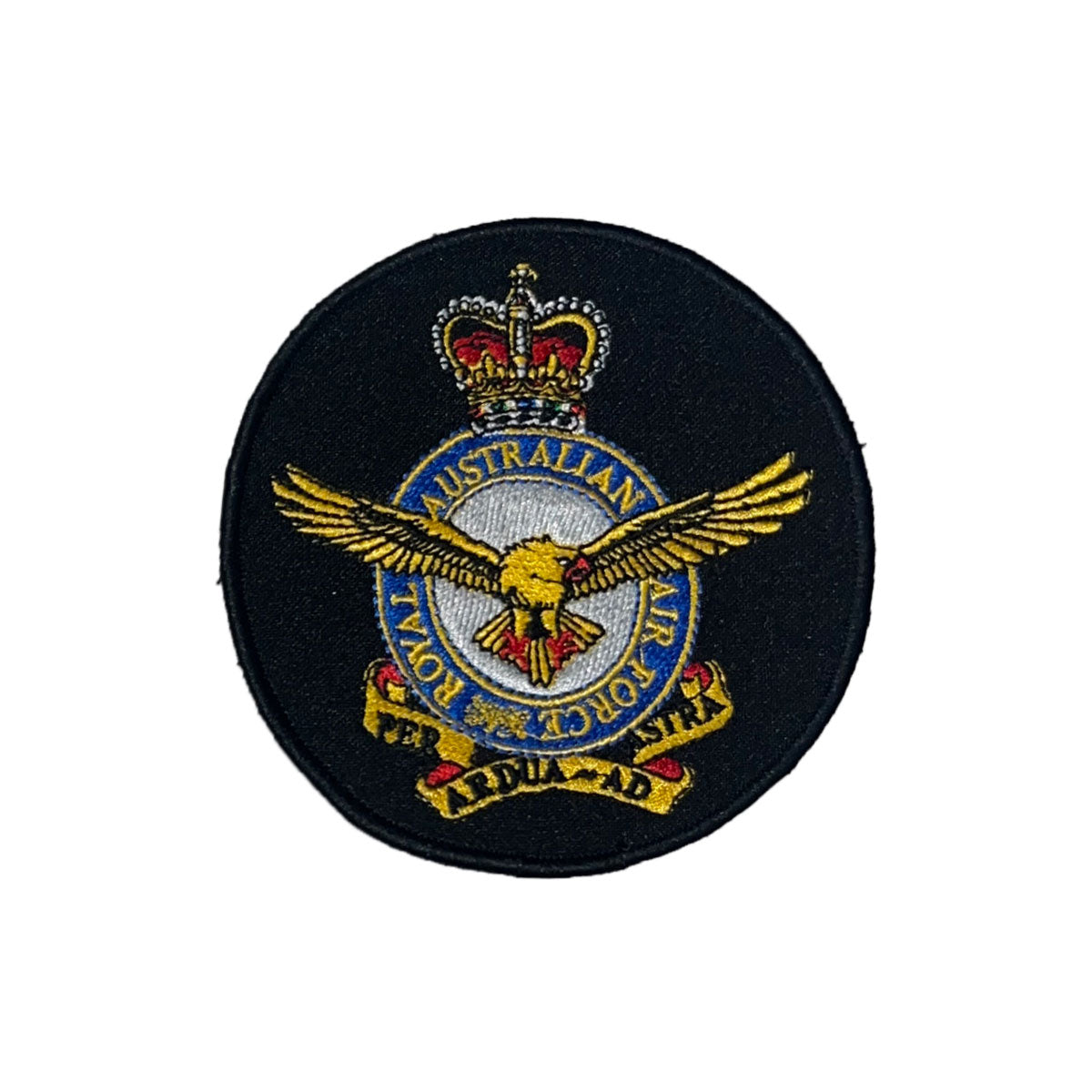 RAAF Crest Patch Embroidered Round Royal Australian Air Force ...