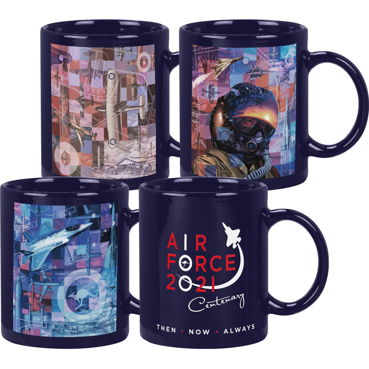 Then. Now. Always. AF100 Set of 4 Ltd Edition Coffee Mugs – Wedgetail ...