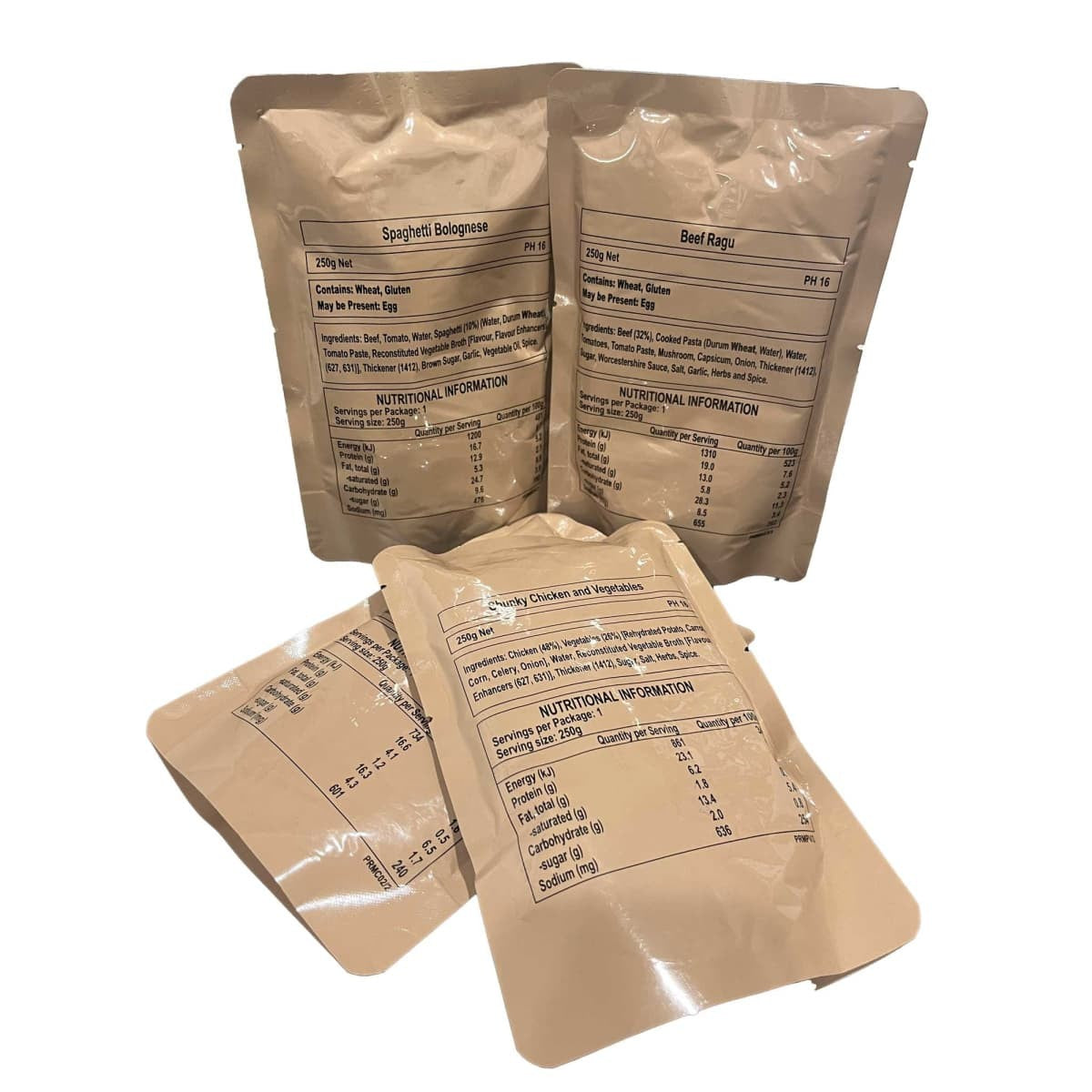 Army Rations Meal Ready to Eat Single Serve MRE - Chicken Italiano ...