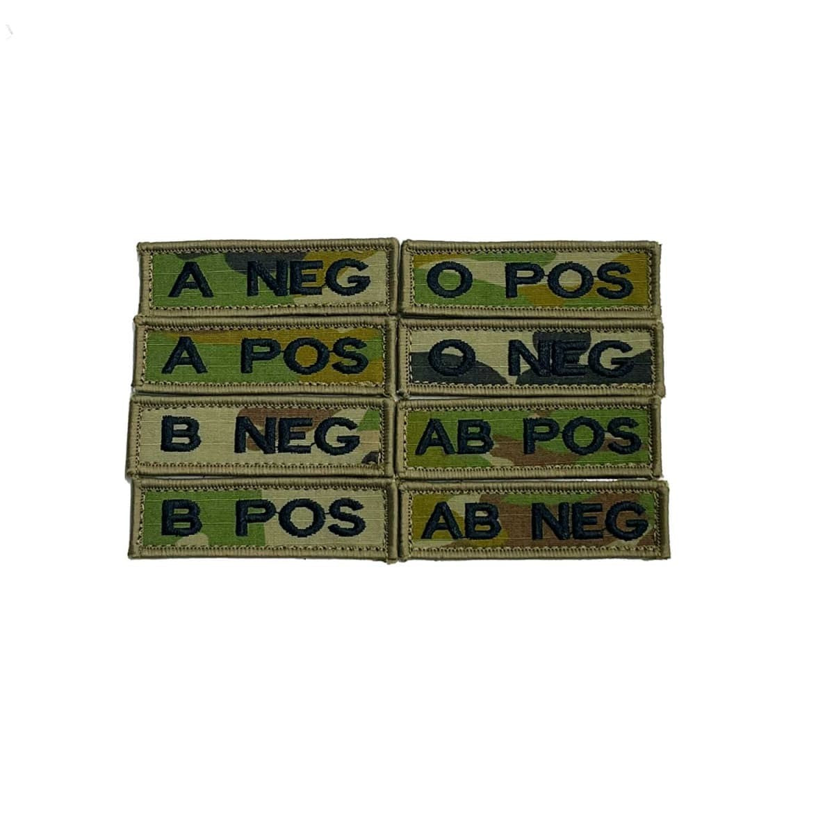 Blood Group Patch with Velcro on AMC Fabric – Wedgetail Tactical