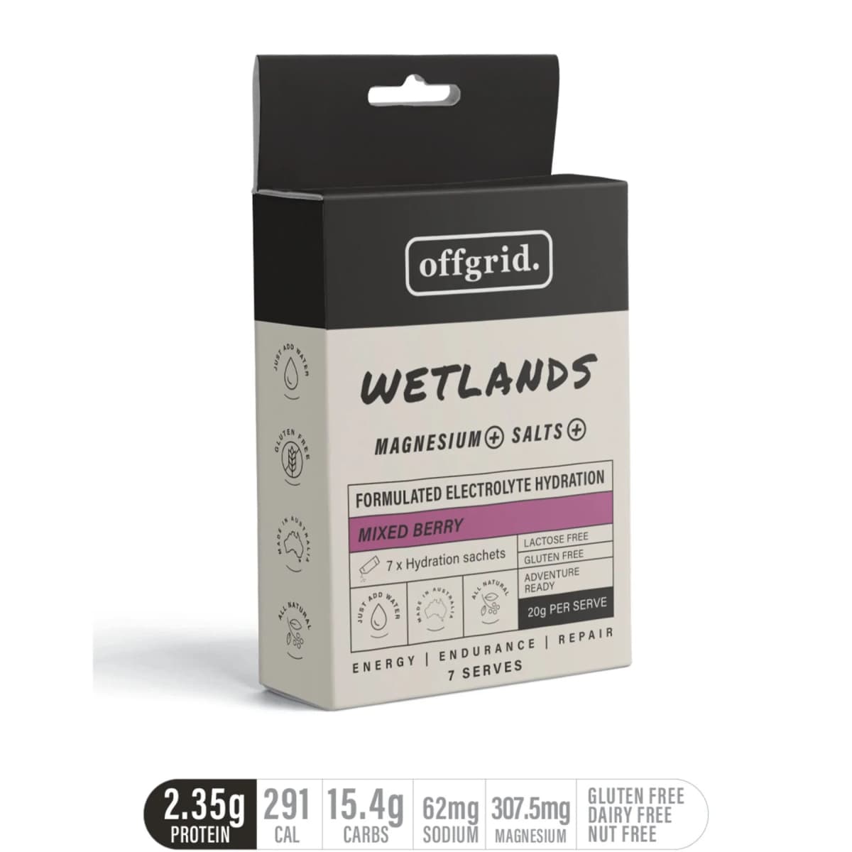 Rations Field Wetlands Hydration Drink 7 Serves Mixed Berry – Wedgetail ...