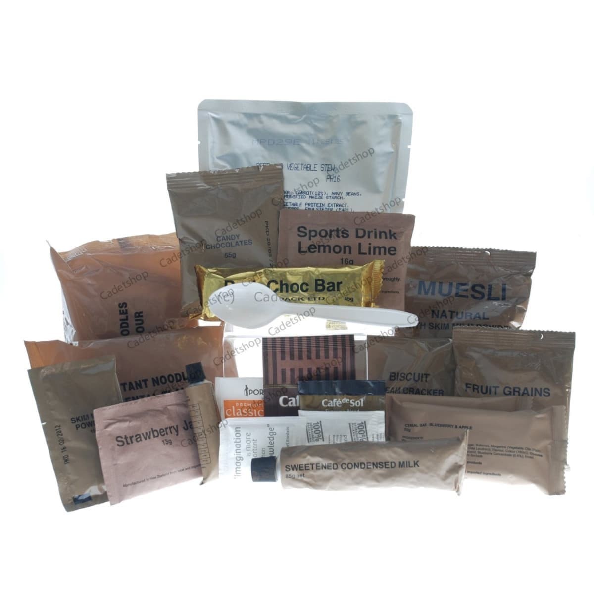 Military Army 24hr Ration Pack Meal Ready to Eat - Vegetable Curry ...